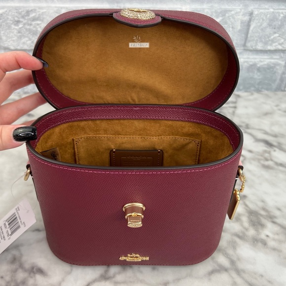 Coach | Bags | Coach Kay Crossbody With Glitter In Black Cherry Multi ...